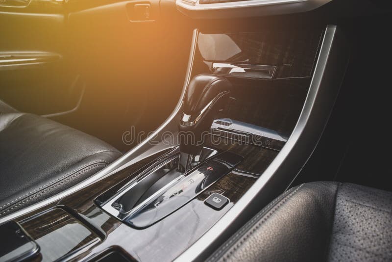 Put a Gear Stick into N Position, Neutral. Stock Photo - Image of ...