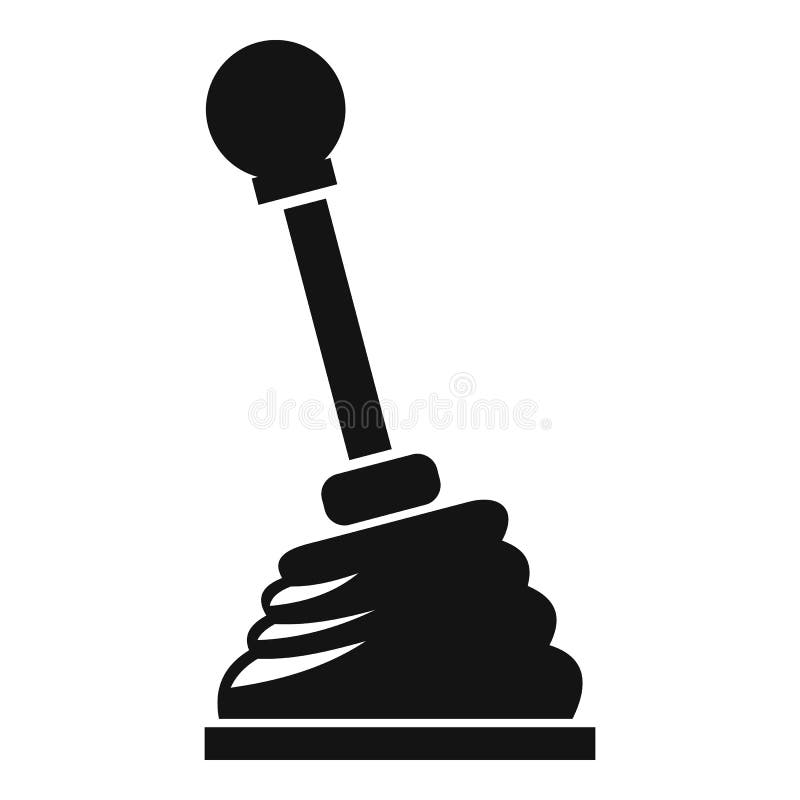 Car Gear Stick Icon, Outline Style Stock Vector - Illustration of five ...
