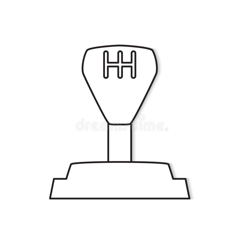 Gear stick icon stock vector. Illustration of manual - 143278355