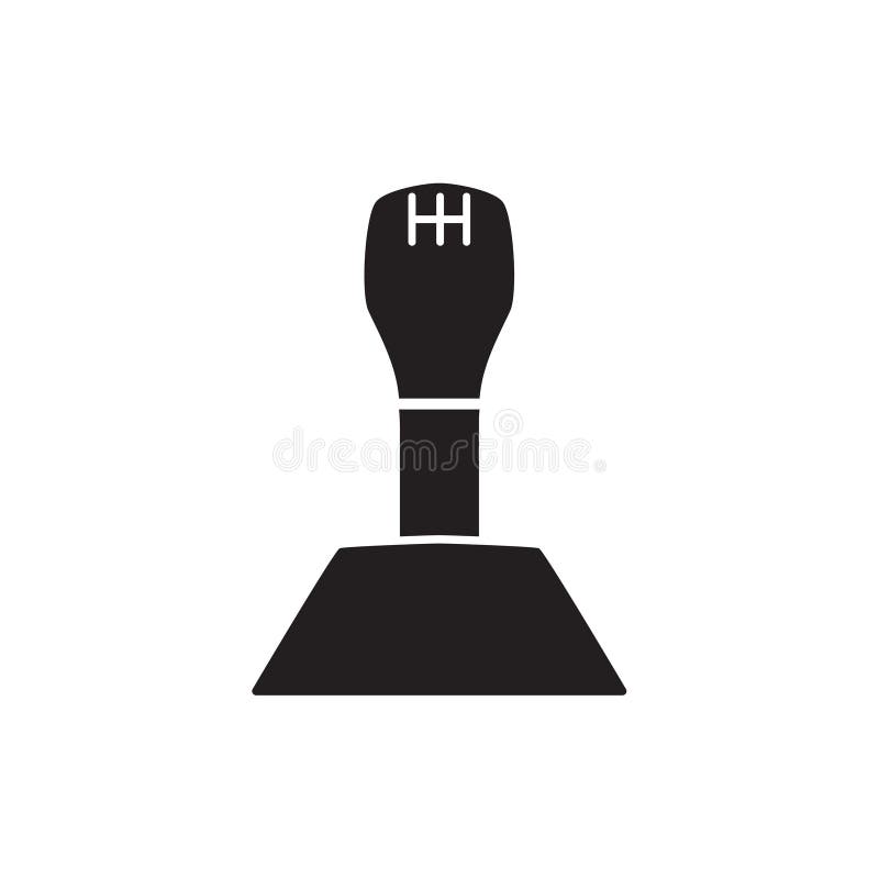 Gear stick icon stock vector. Illustration of flat, service - 143278758
