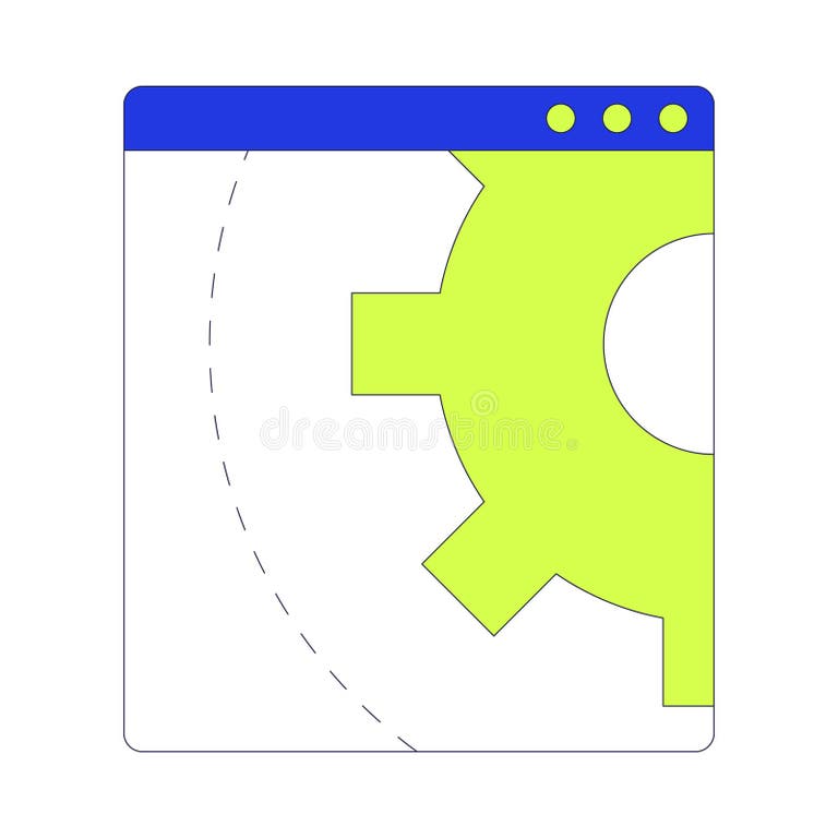 Cartoon Web Browser Window Interface Vector Stock Illustrations – 610 ...