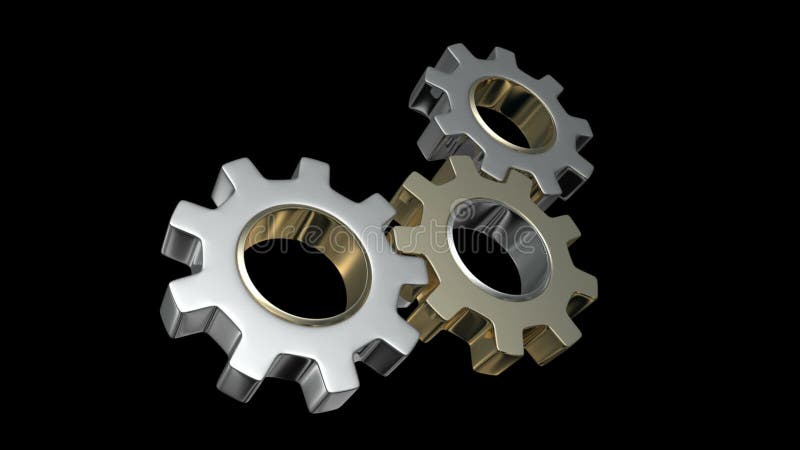 Gears Cogs Setting Machine Animation Stock Video - Video of engineering ...