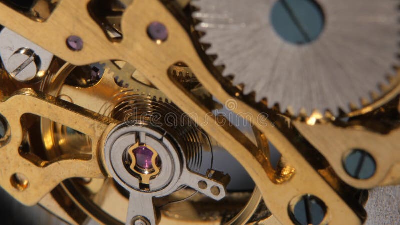 Gear System Rotation. Close Up Stock Footage - Video of flying ...