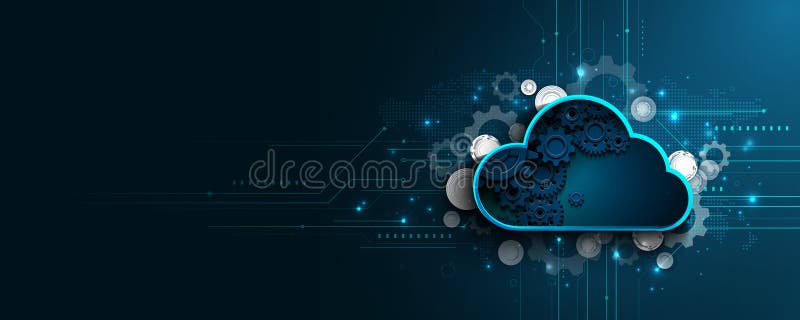 Gear Technology Background Picture Cloud Operations and Network Boards ...