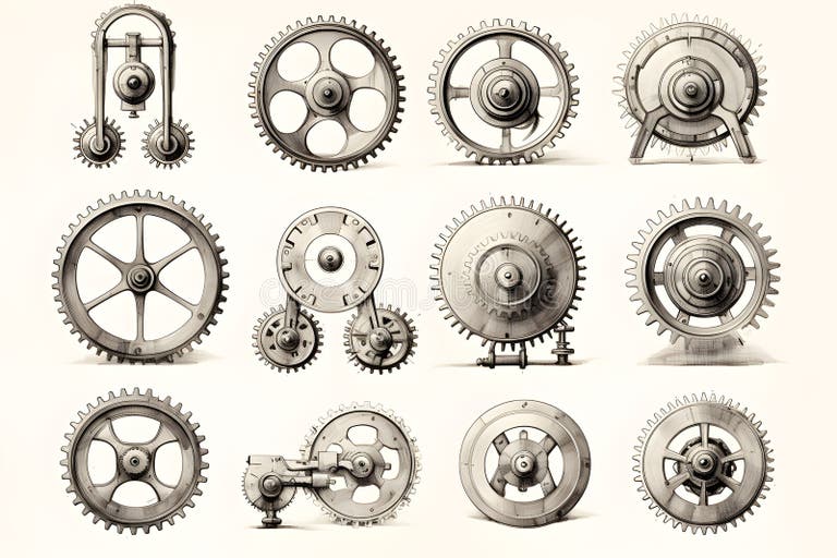 Gear Teeth, Gear Operation Use with Machines, Illustrations, Testing ...