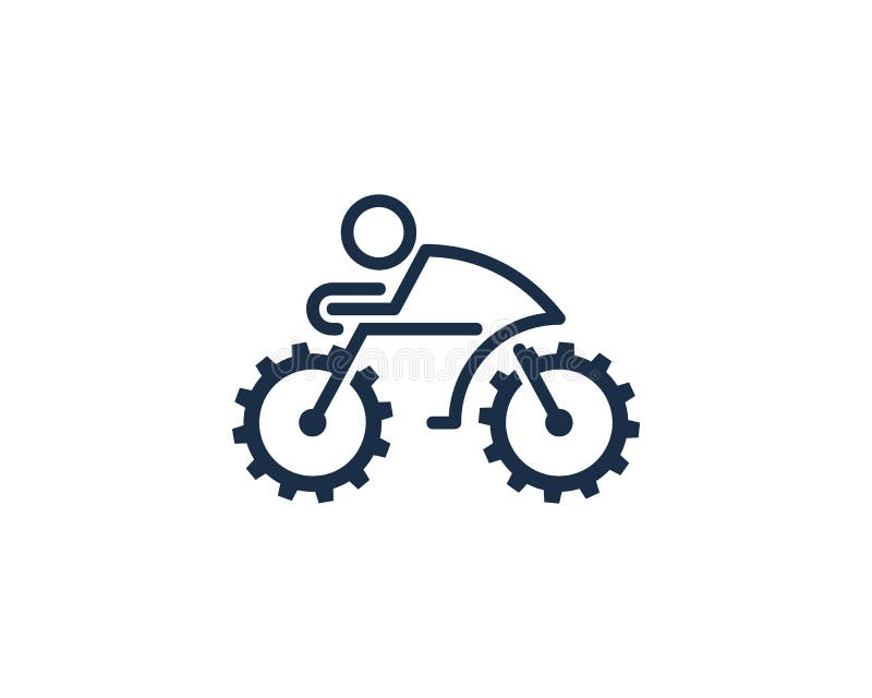 Gear Tool Bike Cycle Icon Logo Design Element Stock Vector ...