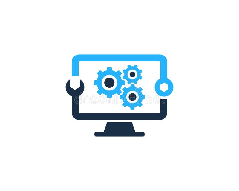 Gear Tool Computer Icon Logo Design Element Stock Vector - Illustration ...