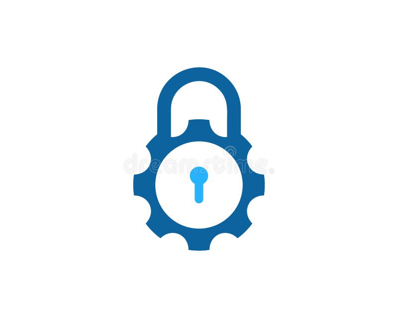 Work Security Icon Logo Design Element Stock Vector - Illustration of ...
