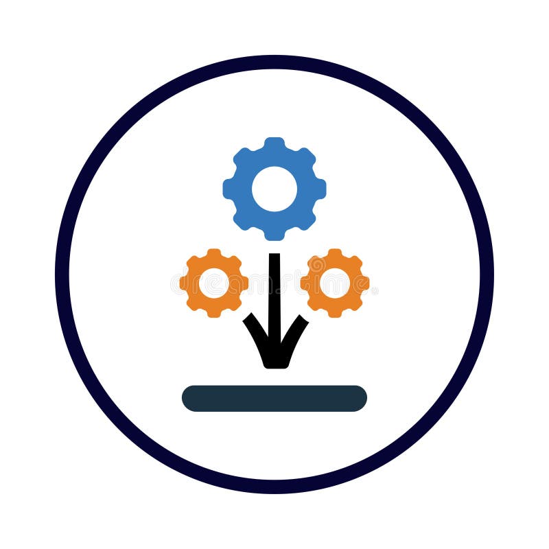 Gear, Tree, Maintenance, Management Tree Icon Stock Vector ...