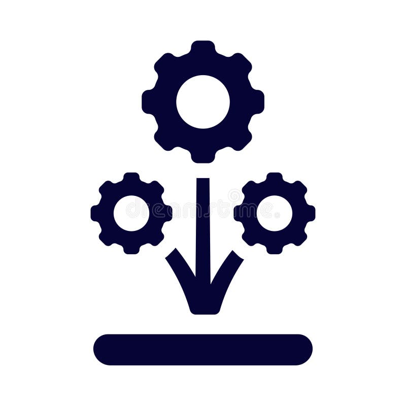 Gear, Tree, Maintenance, Management Tree Icon Stock Vector ...