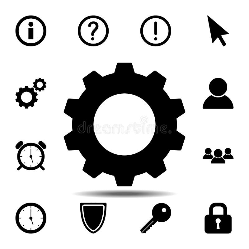 Gear, Tuning Icon. Simple Glyph Vector Element of Web, Minimalistic ...
