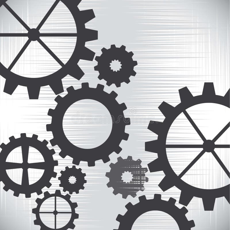 Gears Team Work stock illustration. Illustration of cooperate - 13736149