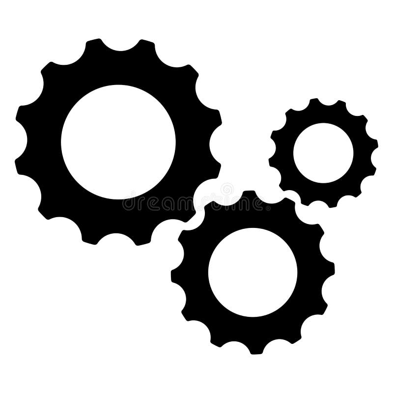 Gear Vector Icon. Continuous Running Gear Concept of Organizational ...