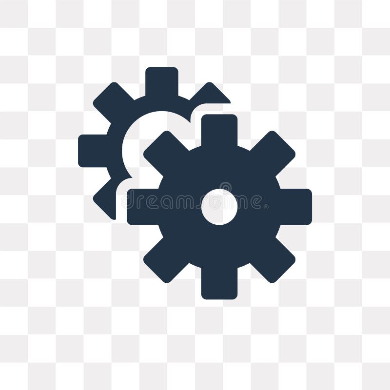Gear Vector Icon Isolated on Transparent Background, Gear Trans Stock ...