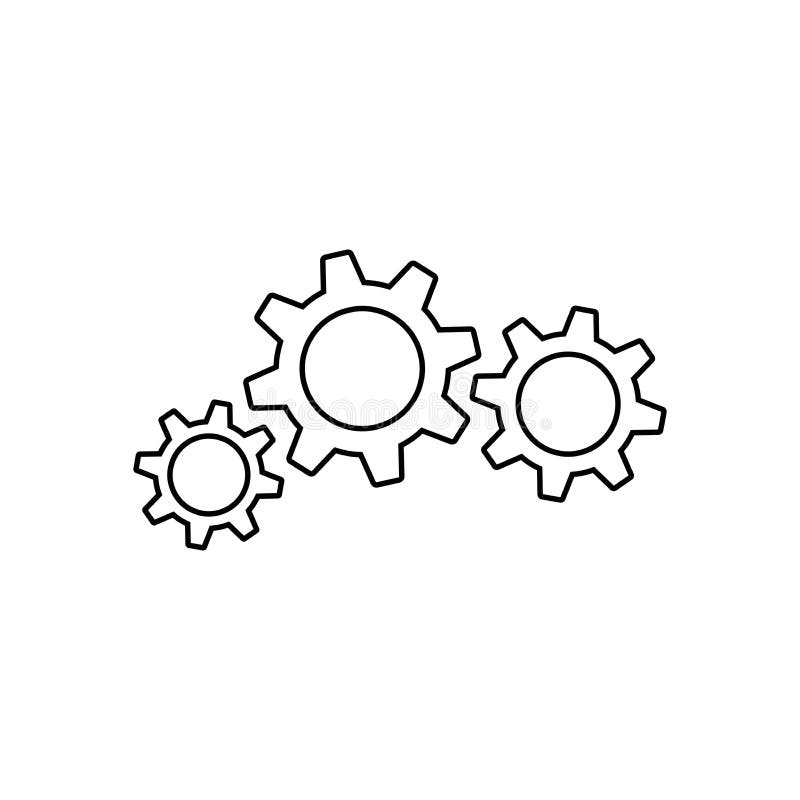Gear Vector Icon. Web Design Icon. Gears and Cogs Symbol. Cog Wheels ...