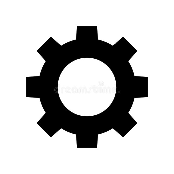 Gear vector icon stock vector. Illustration of circle - 108188439