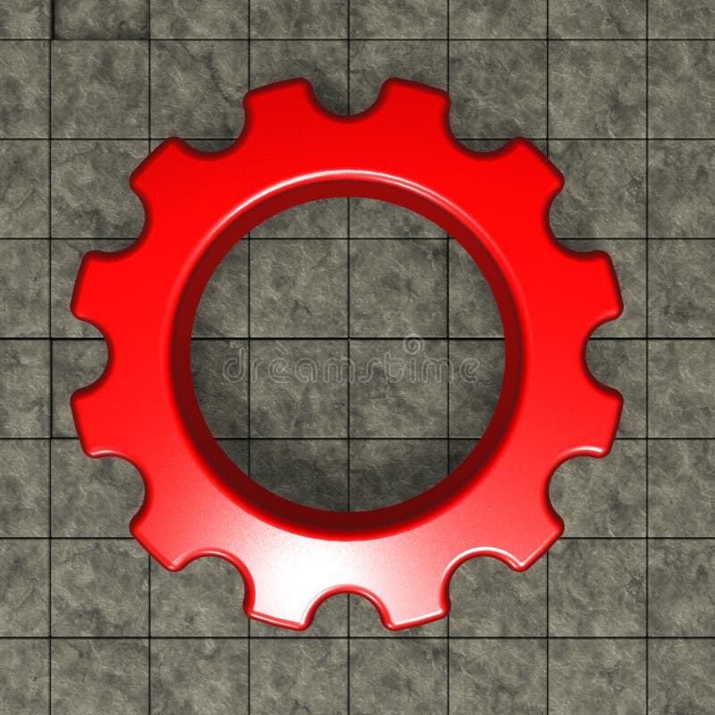 Pixel icon of cogwheel stock vector. Illustration of gearwheel - 123561946