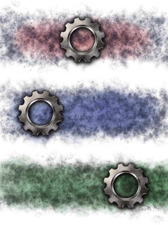 Gear Wheel Banner Background Stock Illustration - Illustration of ...