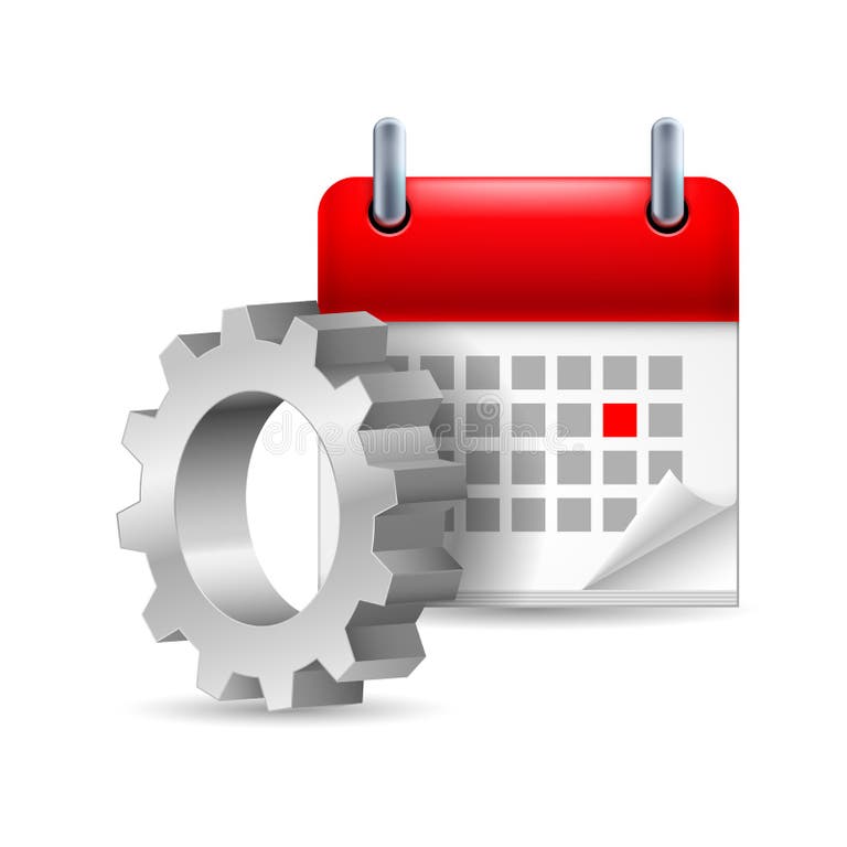 Calendar Gear Icon Stock Illustrations – 9,957 Calendar Gear Icon Stock ...