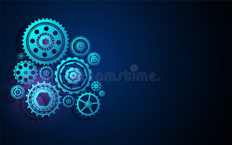 Wheel Cog Stucture Machine System Stock Illustrations – 8 Wheel Cog ...