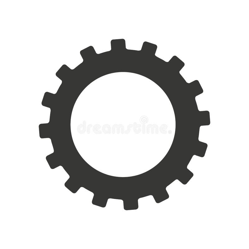 Gear Wheel Frame with Silhouette Executive Man Stock Vector ...