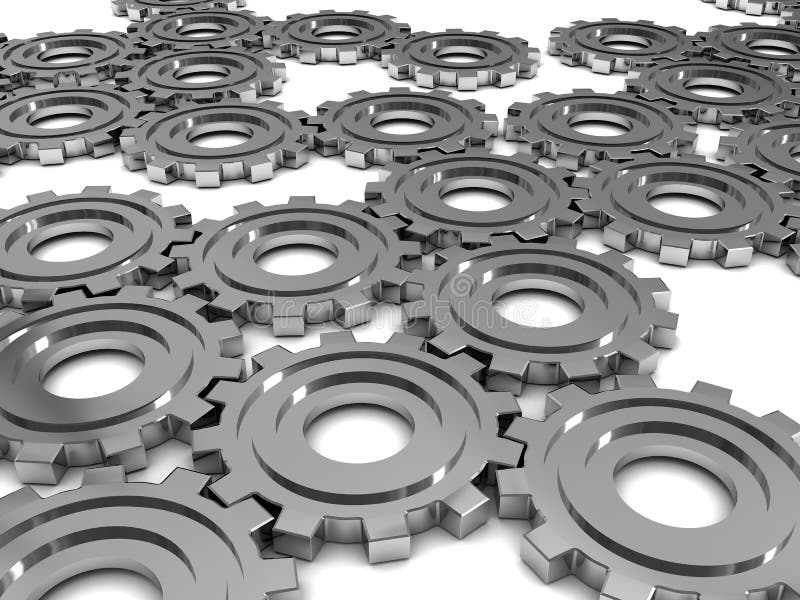 Gear wheels background stock illustration. Illustration of background ...