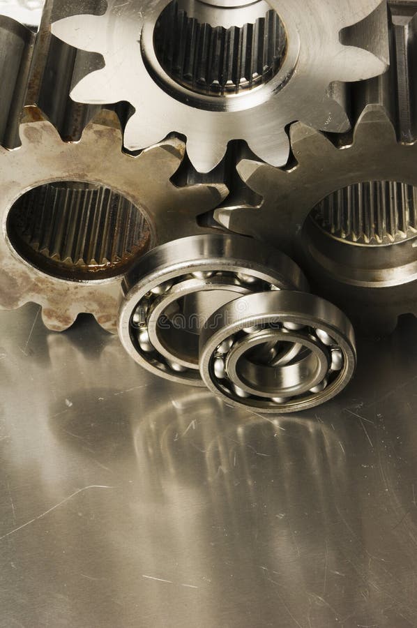 Gear-wheels and Ball-bearings Stock Image - Image of concept, bearings ...
