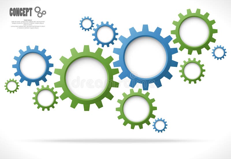 Gear Wheels Business Concept Graphic Stock Vector - Illustration of ...