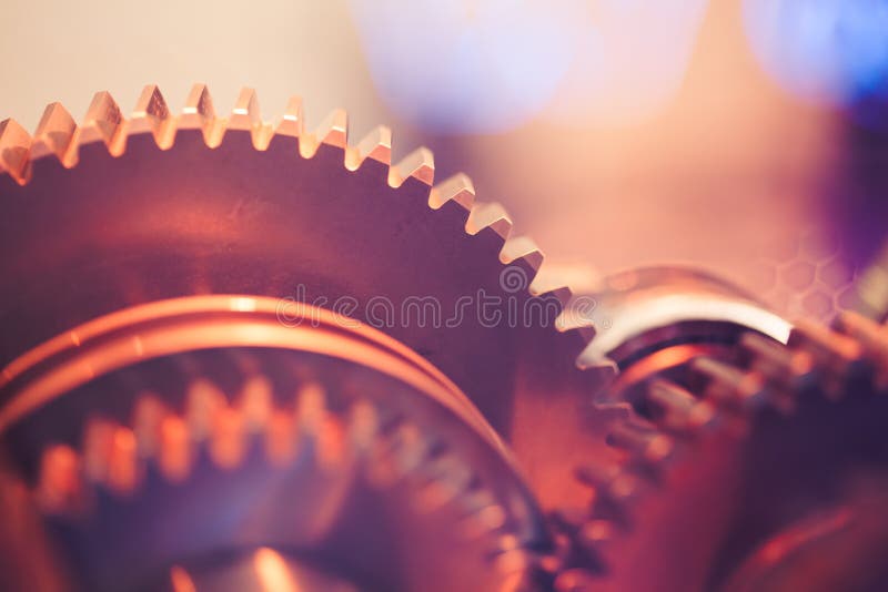 Gears in action stock image. Image of designing, teeth - 6431519