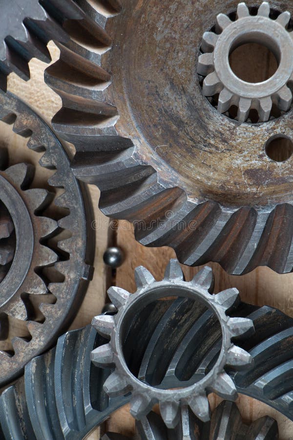Gear wheels close-up stock photo. Image of technology - 87381500