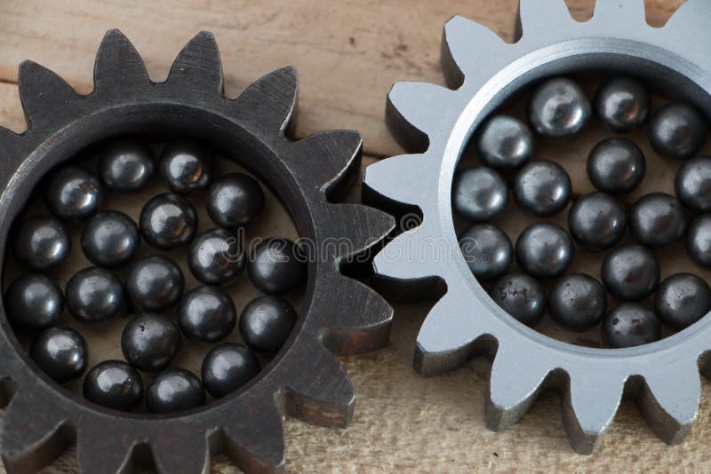 Gear wheels close-up stock image. Image of design, technology - 87381667