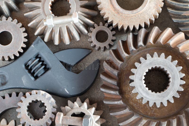 Gear wheels close-up stock image. Image of technology - 87381767