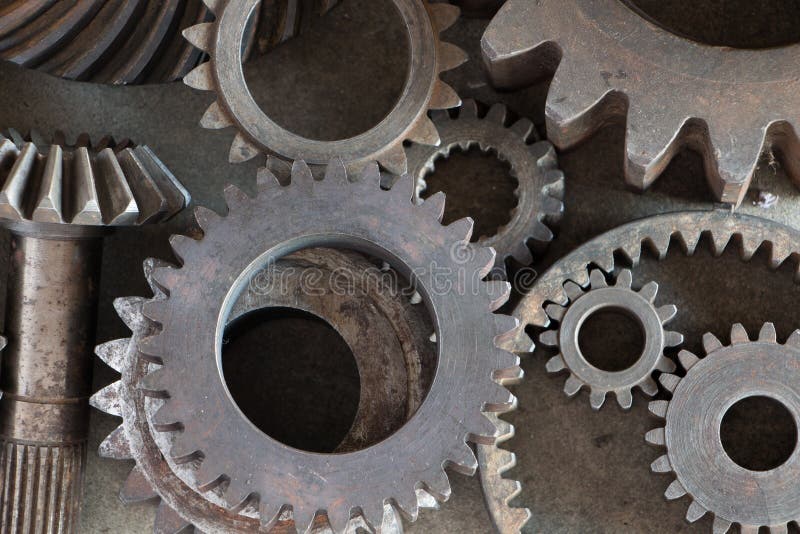 Gear wheels close-up stock photo. Image of gears, design - 87382042