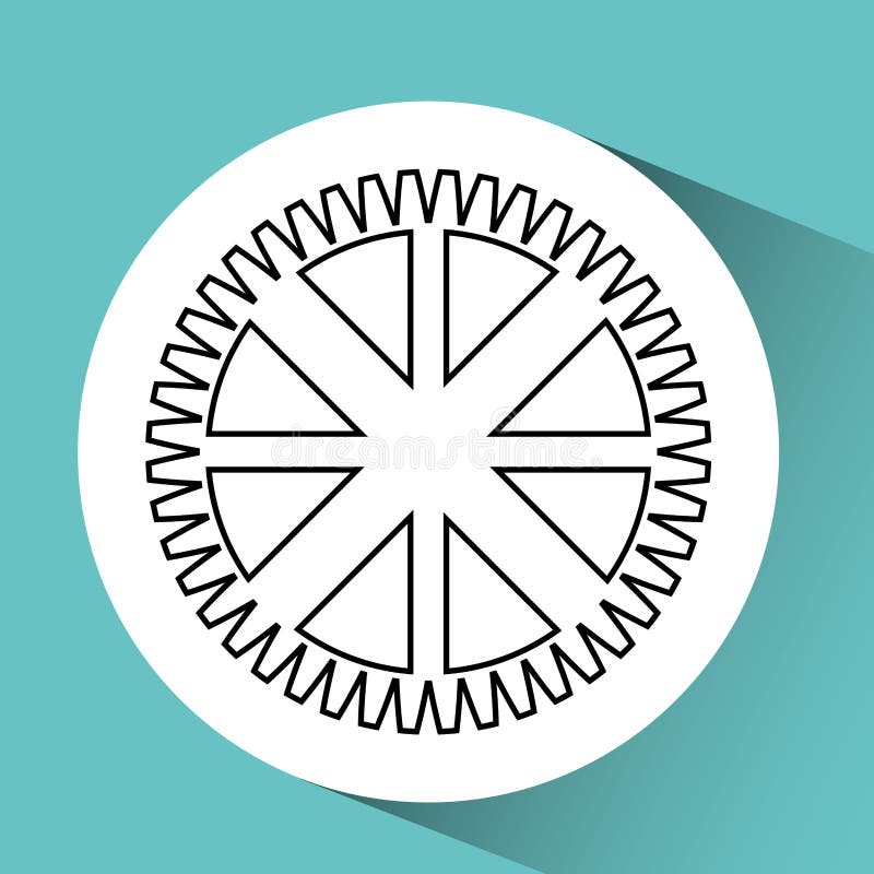 Gear wheels design stock illustration. Illustration of sign - 70813594