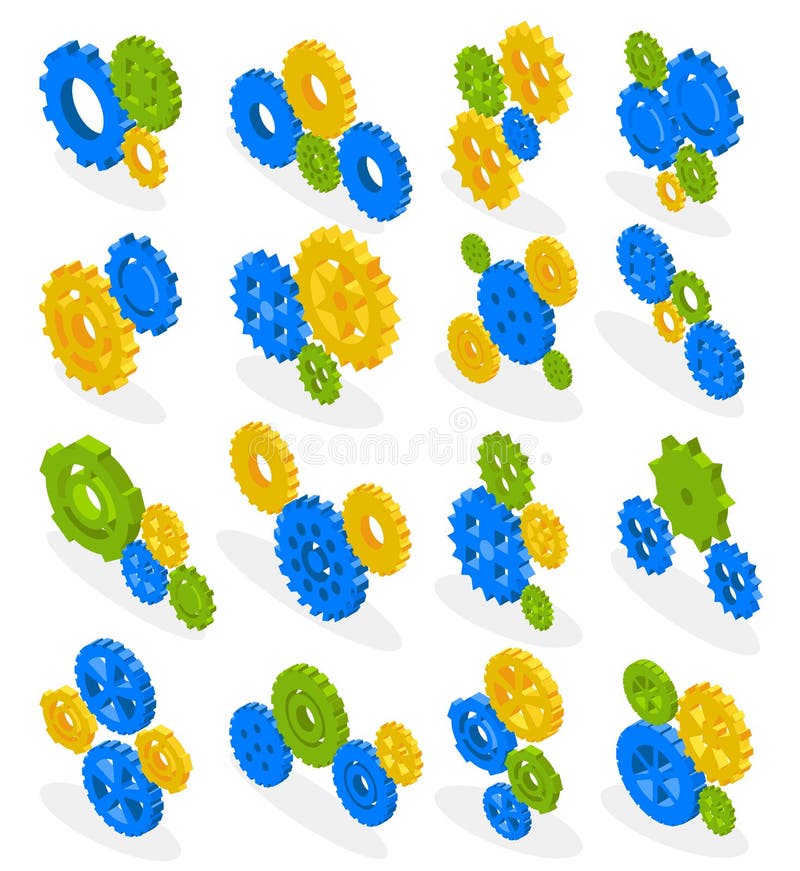 Set of gear wheels stock vector. Illustration of cooperation - 35176203 Set of gear wheels stock vector. Illustration of cooperation - 35176203