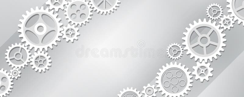 Gear Wheels Modern Vector Illustration. Cogs and Gear Mechanical ...