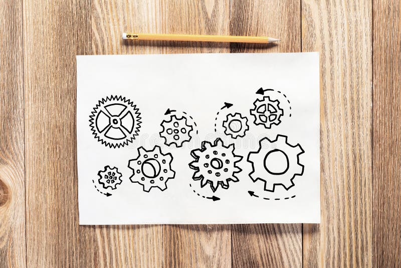 Gear Wheels Pencil Hand Drawn Stock Photo - Image of combine, circle ... Gear Wheels Pencil Hand Drawn Stock Photo - Image of combine, circle ...