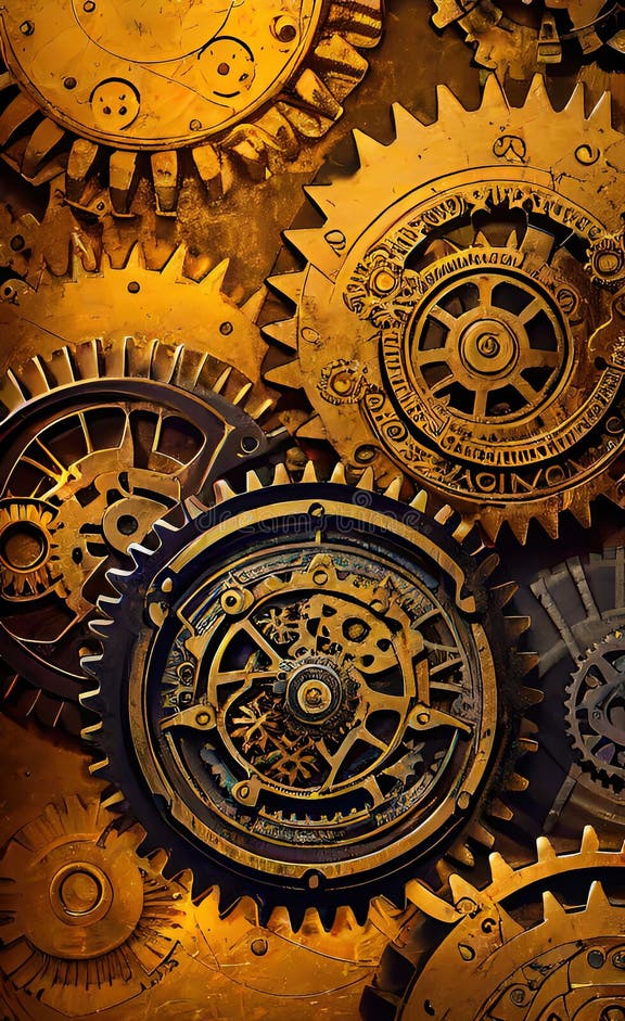 Gear, Which is a Rotating Circular Machine Part Stock Illustration ...