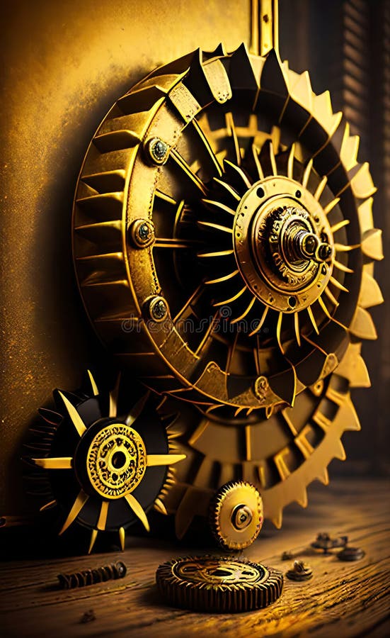 Gear, Which is a Rotating Circular Machine Part Stock Illustration ...
