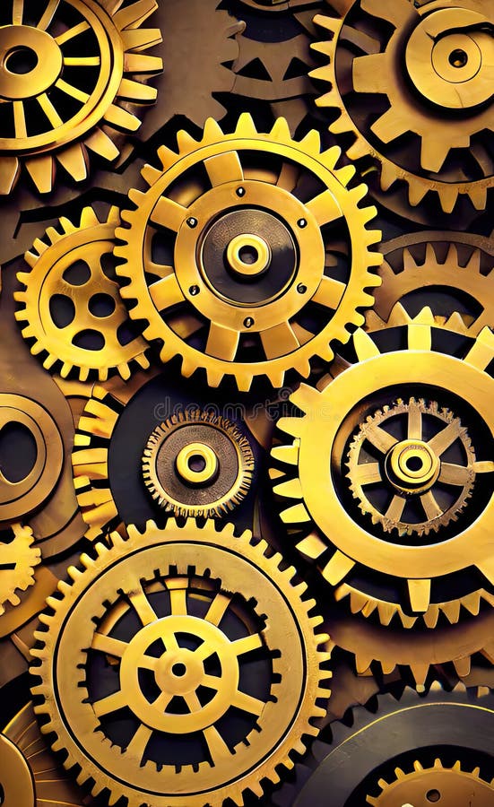 Gear, Which is a Rotating Circular Machine Part Stock Illustration ...