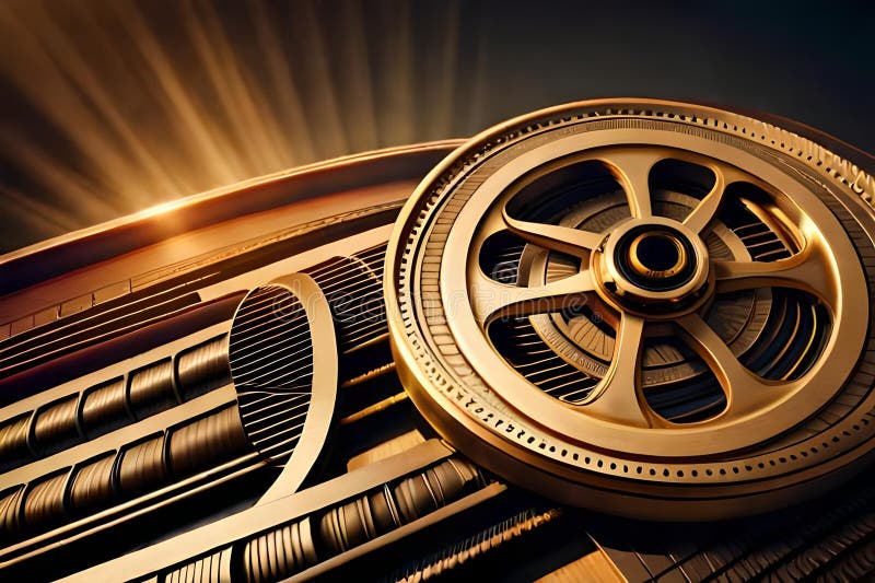 Gear, Which is a Rotating Circular Machine Part Stock Illustration ...