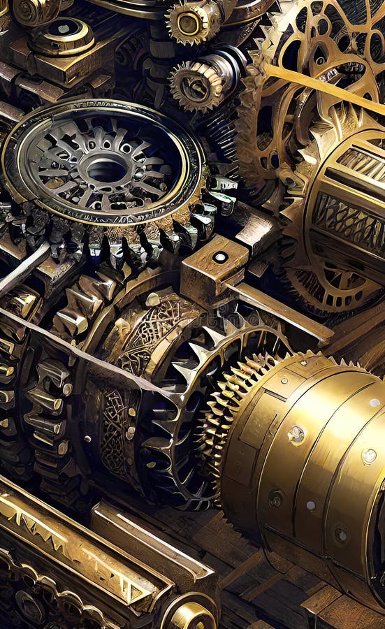 Gear, Which is a Rotating Circular Machine Part Stock Illustration ...