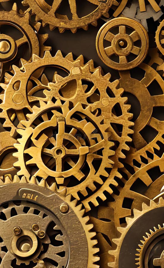 Gear, Which is a Rotating Circular Machine Part Stock Illustration ...