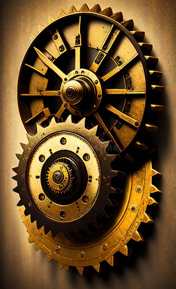 Gear, Which is a Rotating Circular Machine Part Stock Illustration ...