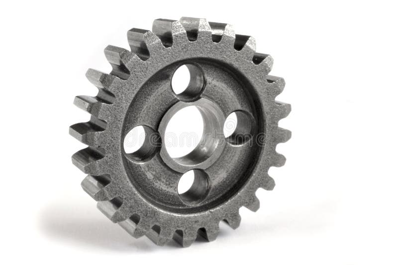 Gear on white stock photo. Image of abstract, gear, mechanism - 129710042