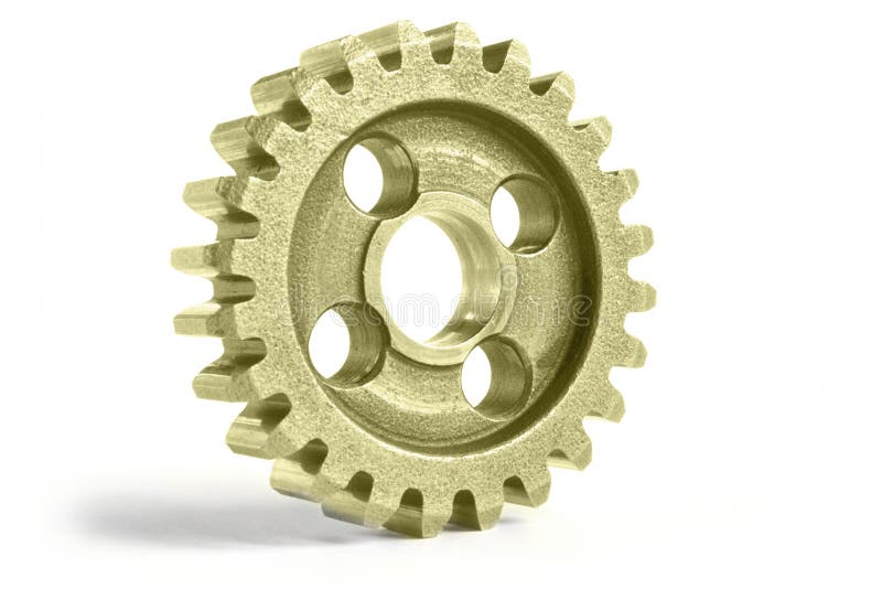 Gear on white stock photo. Image of white, background - 125649502