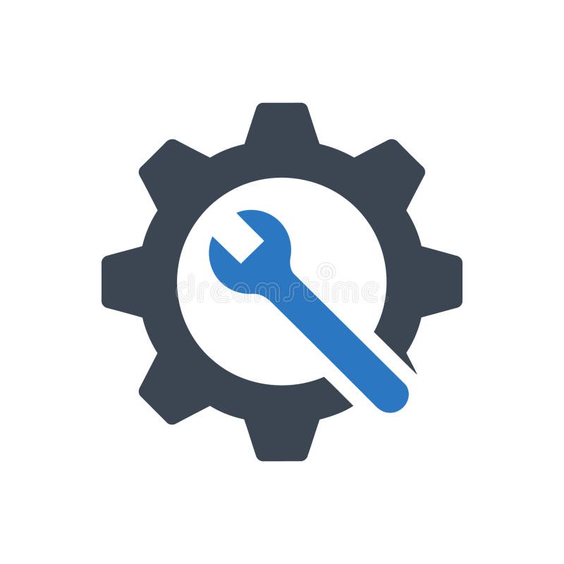 Gear Wrench Settings icon stock vector. Illustration of tools - 361696410