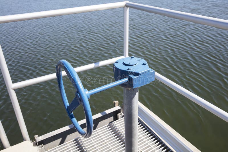 Gearbox for Butterfly Valve or Ball Valve with Extension Stock Image ...