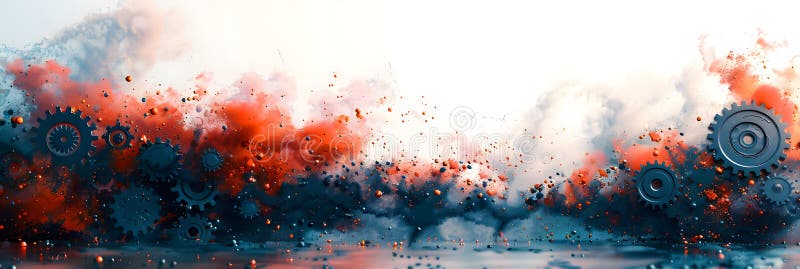 Gearbox Digital Background stock illustration. Illustration of ...