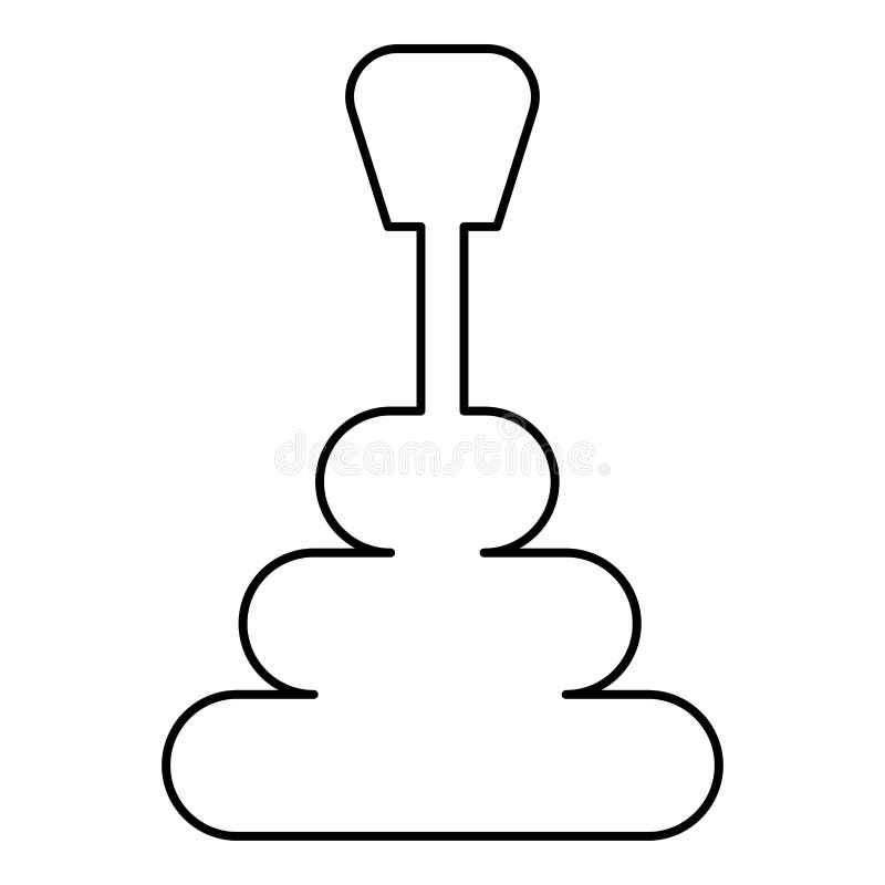 Gearbox Manual Shift Automatic Transmission Contour Outline Line Icon ...